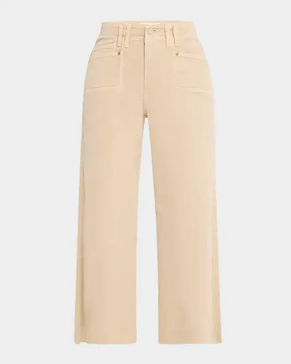 Paige Anessa Wide Leg Jeans In Vintage Soft Sand - 30% Off